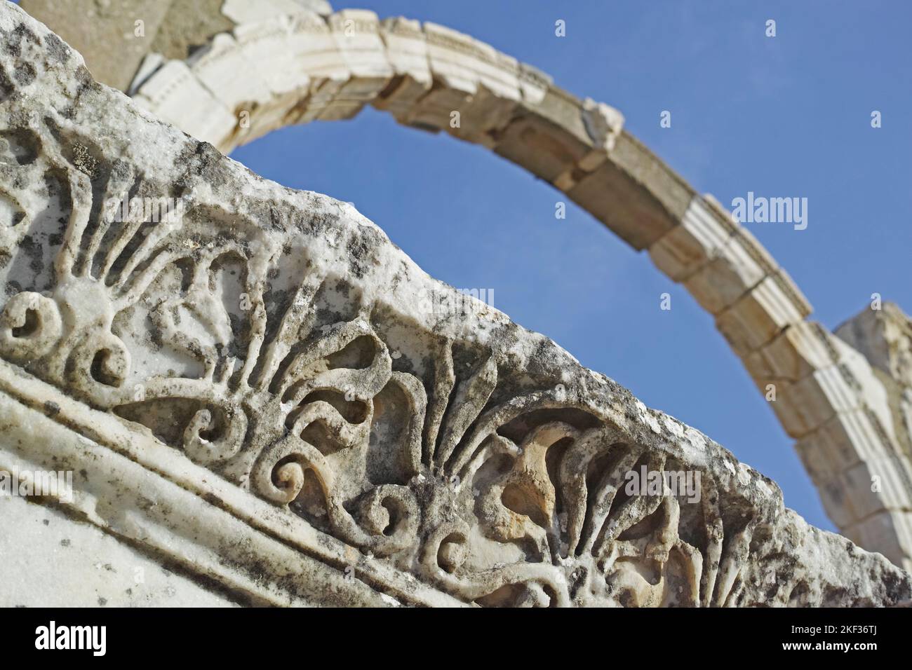 Ancient ruins in modern times. ancient Roman ruins in Turkey Stock ...