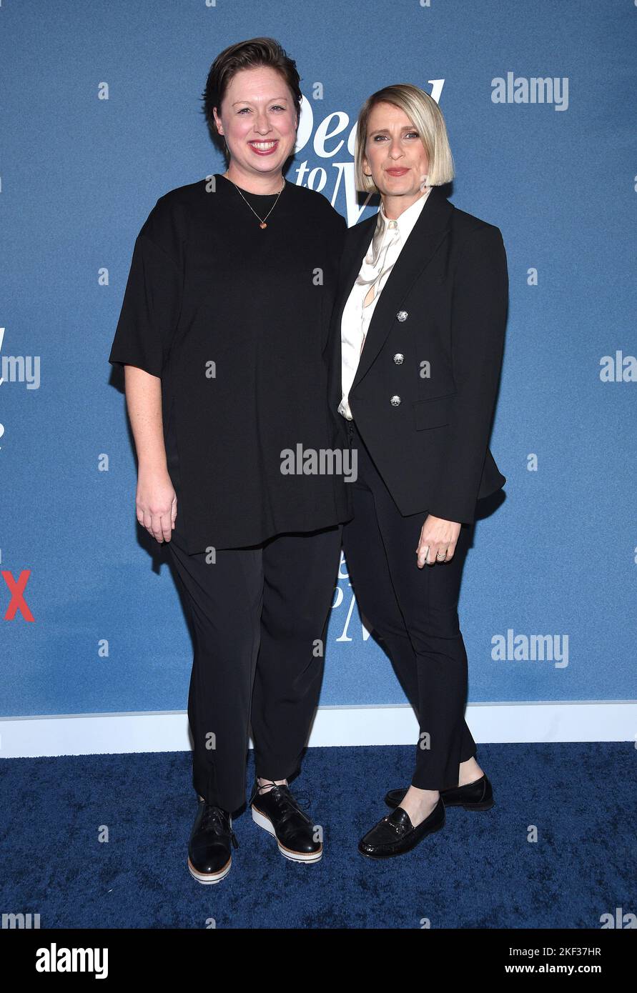 Los Angeles, California, USA. 15th Nov, 2022. Liz Feldman and wife ...