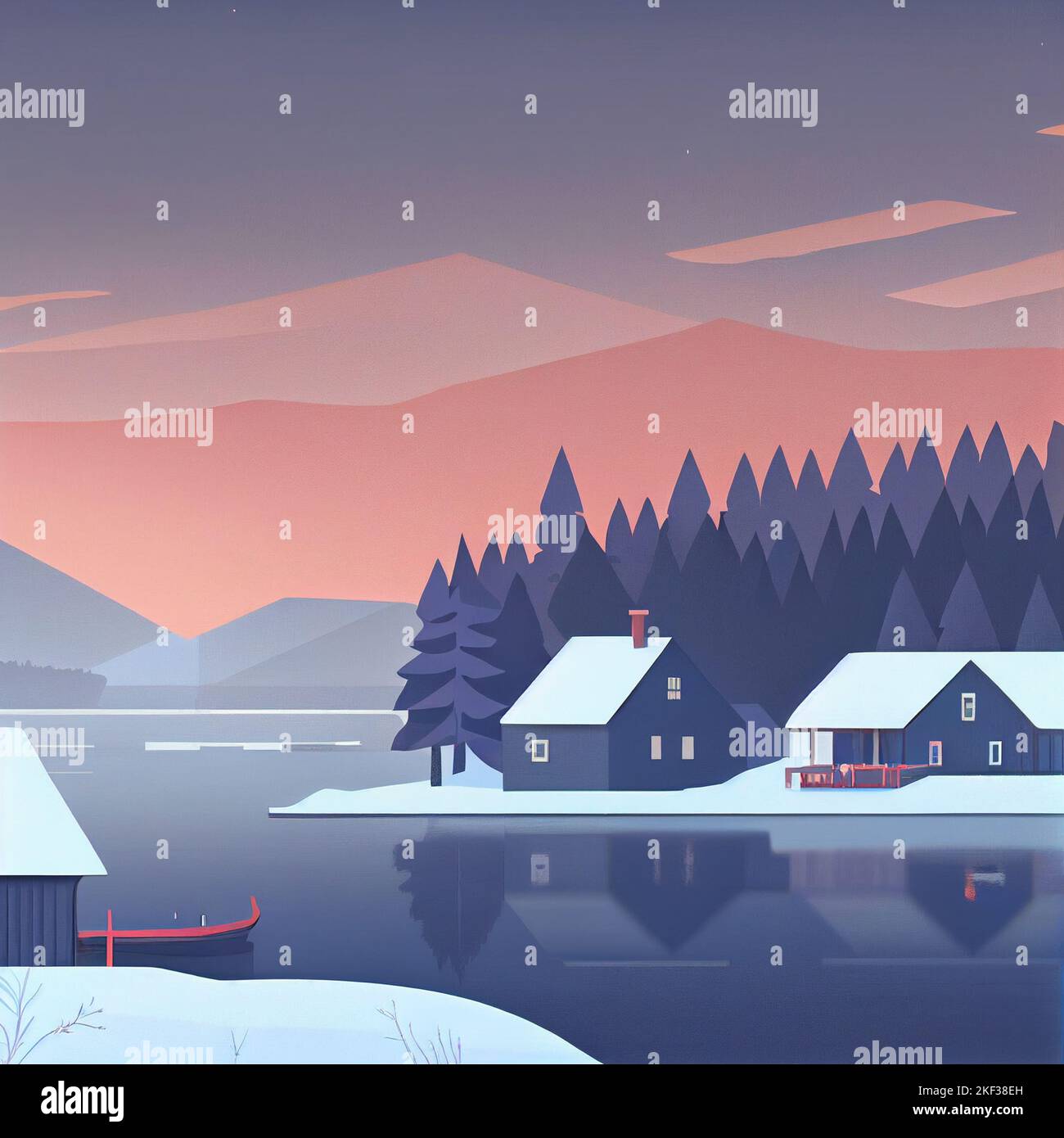 Cartoons Wallpaper Winter Forest