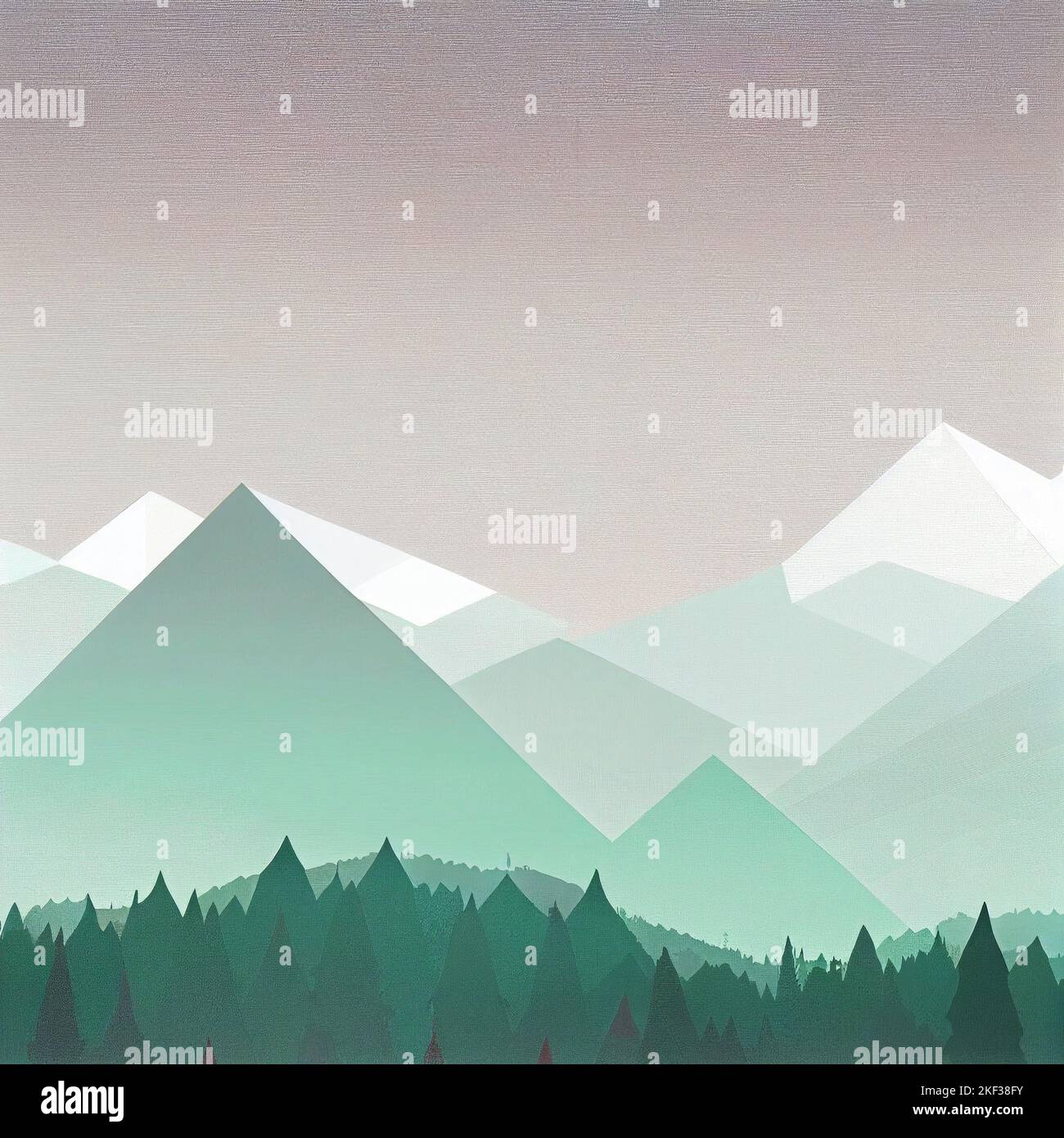 Flat landscape with a snowy background Clear blue sky with snowdrifts ...