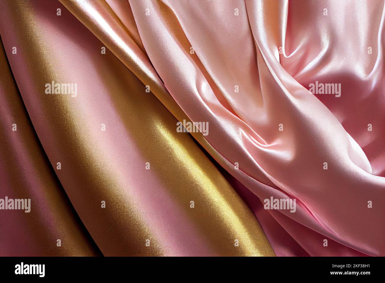 A crumpled fabric shiny background Stock Photo - Alamy