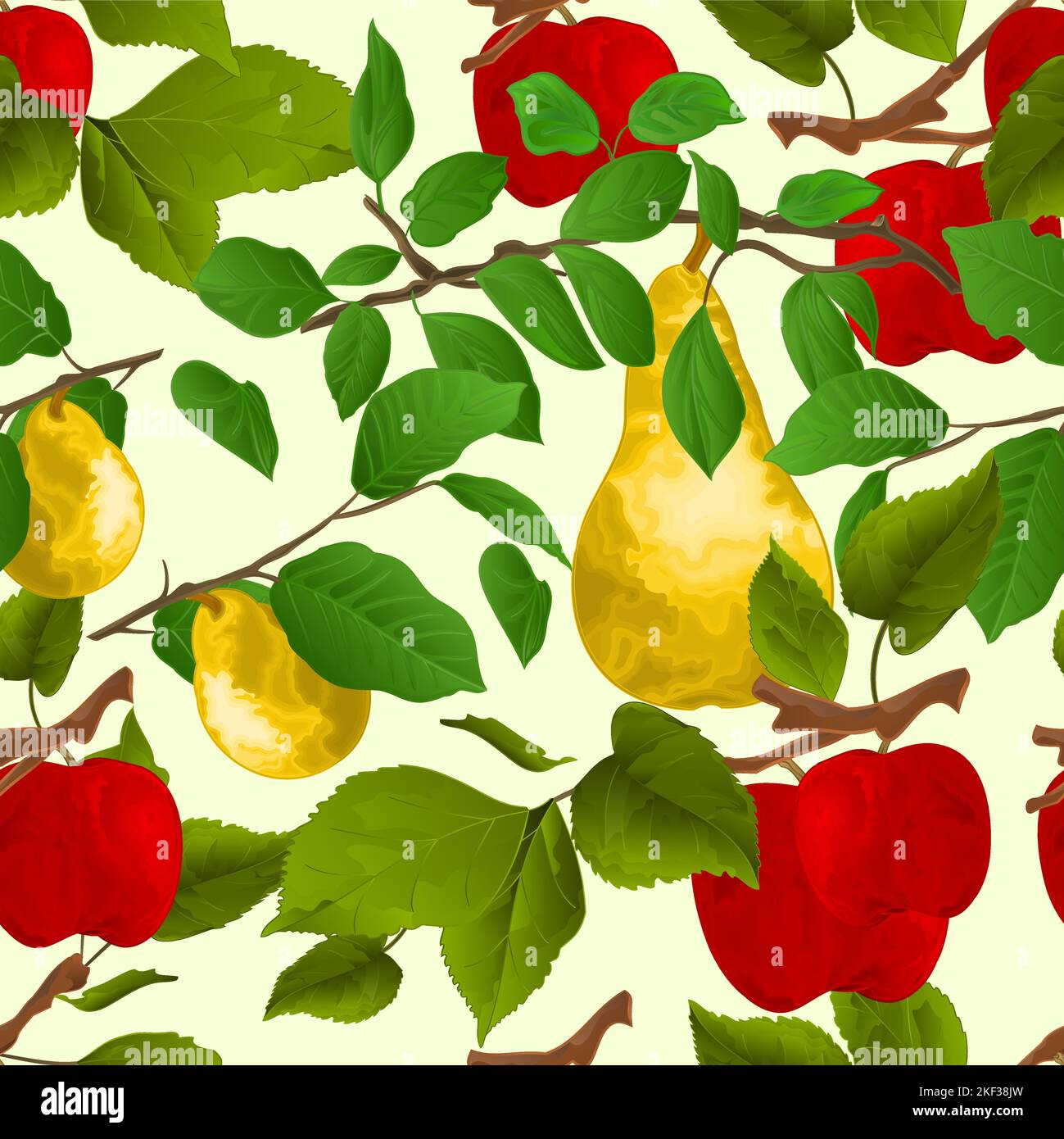 Pear tree leaves Stock Vector Images - Alamy