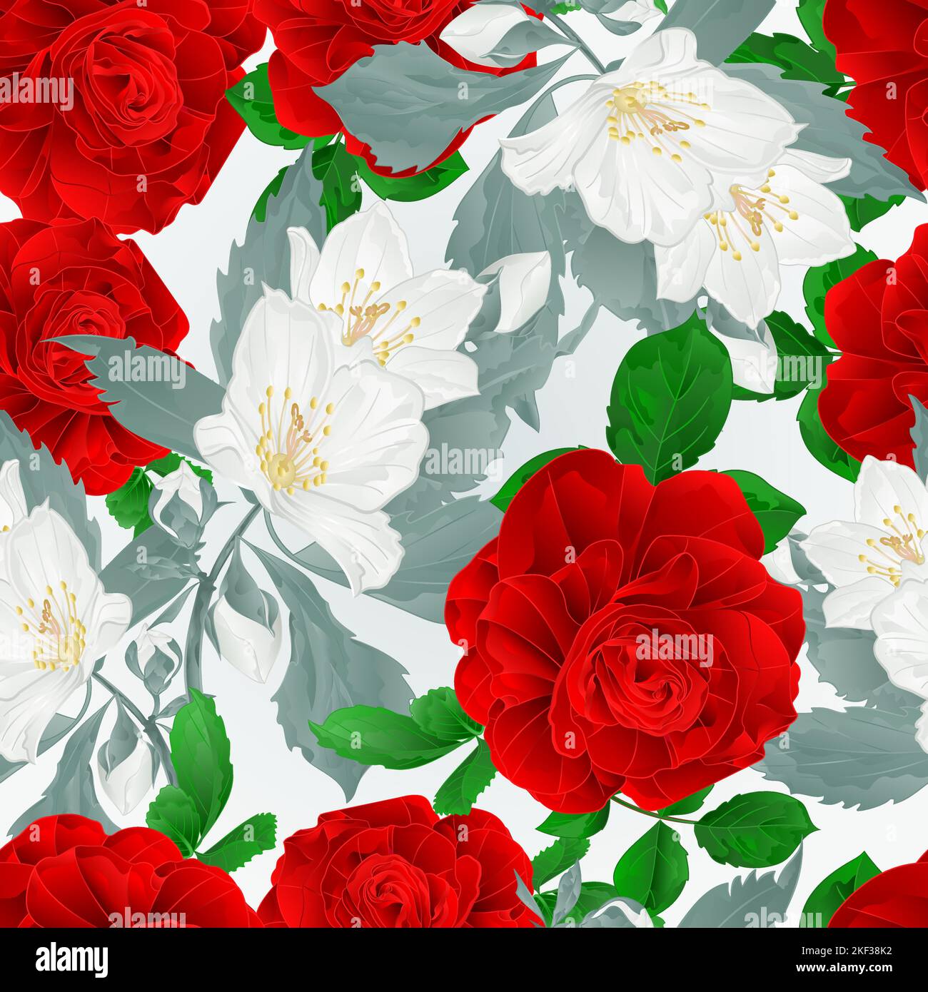 Jasmine red leaves Stock Vector Images - Alamy