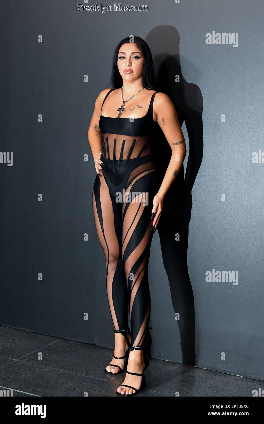New York, USA. 15th Nov, 2022. Lourdes Leon walking the red carpet at the Mugler Couturissime ...