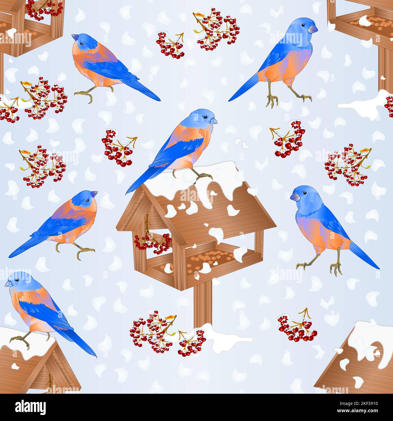 Birds feeding place Stock Vector Images - Alamy