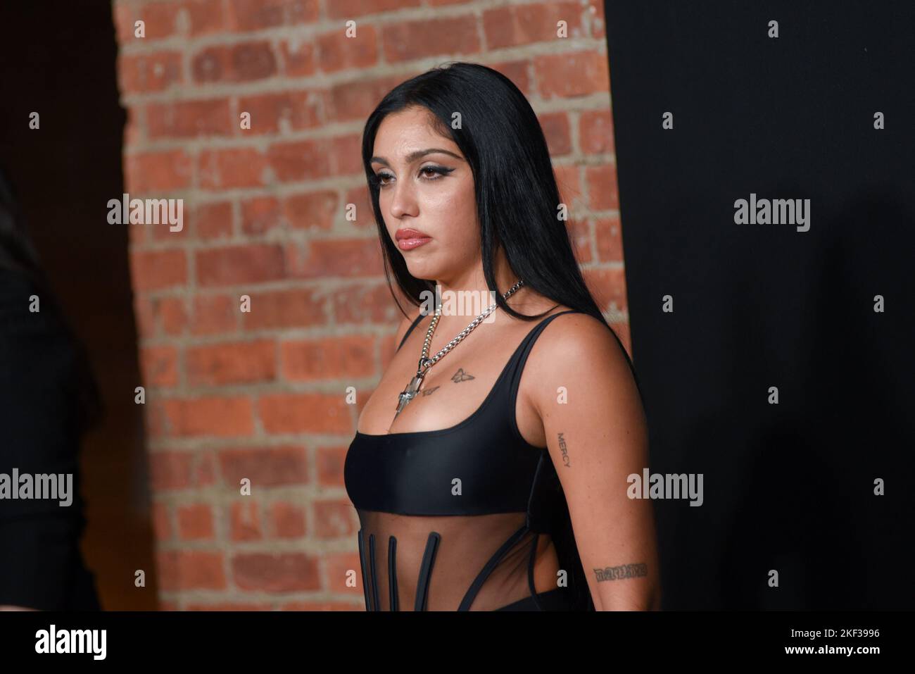 Lourdes Leon walking the red carpet at the Mugler Couturissime Exhibition Reception at the ...