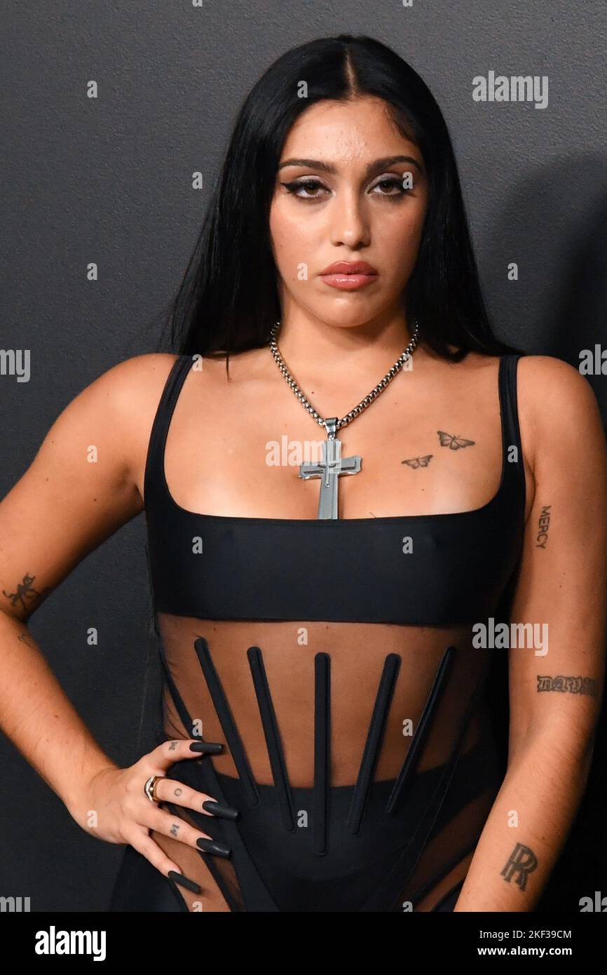 Lourdes Leon walking the red carpet at the Mugler Couturissime Exhibition Reception at the ...