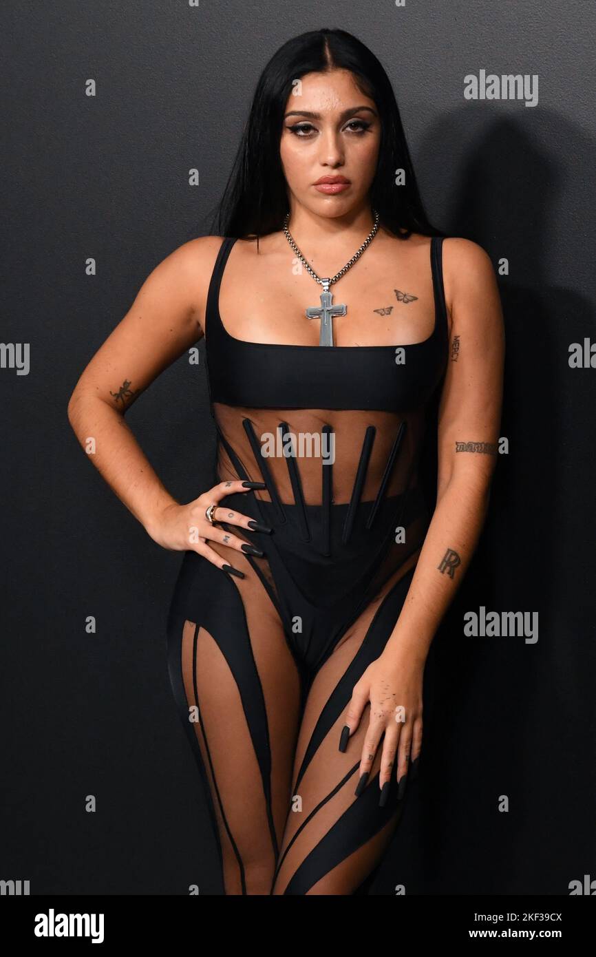 Lourdes Leon walking the red carpet at the Mugler Couturissime Exhibition Reception at the ...