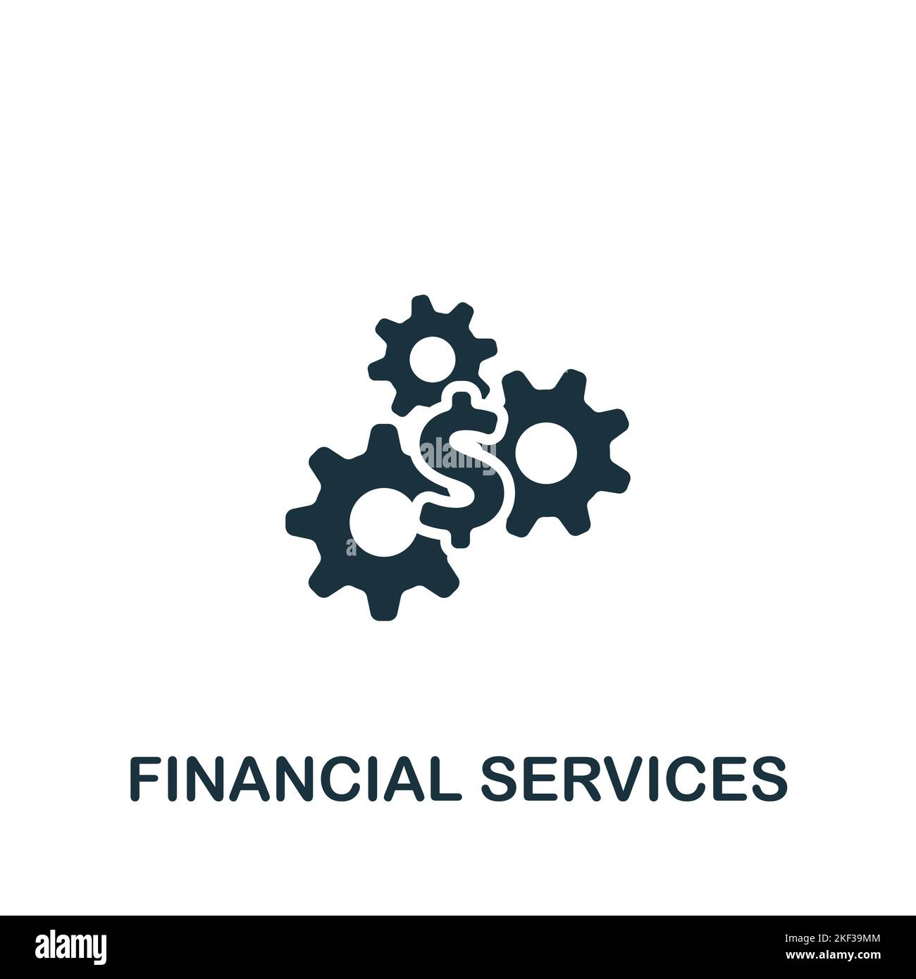 Financial Services icon. Monochrome simple Policy icon for templates ...