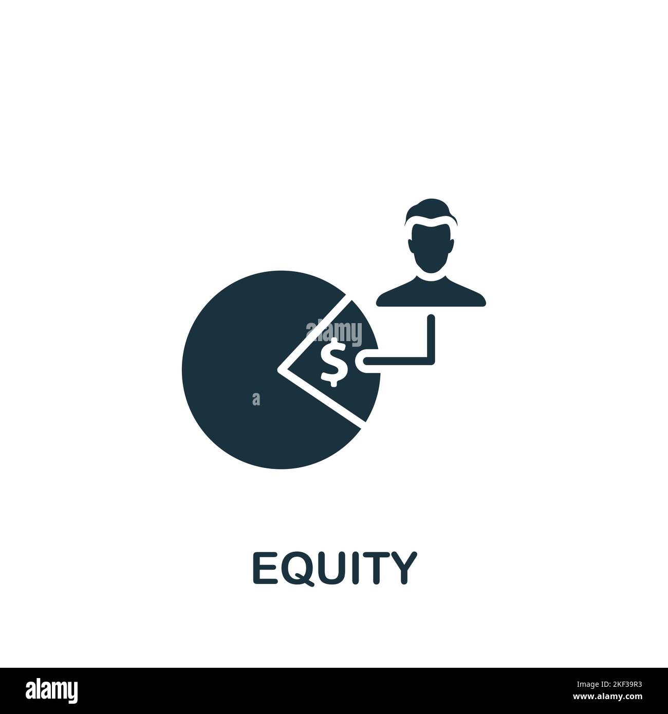 Equity icon. Monochrome simple Policy icon for templates, web design ...