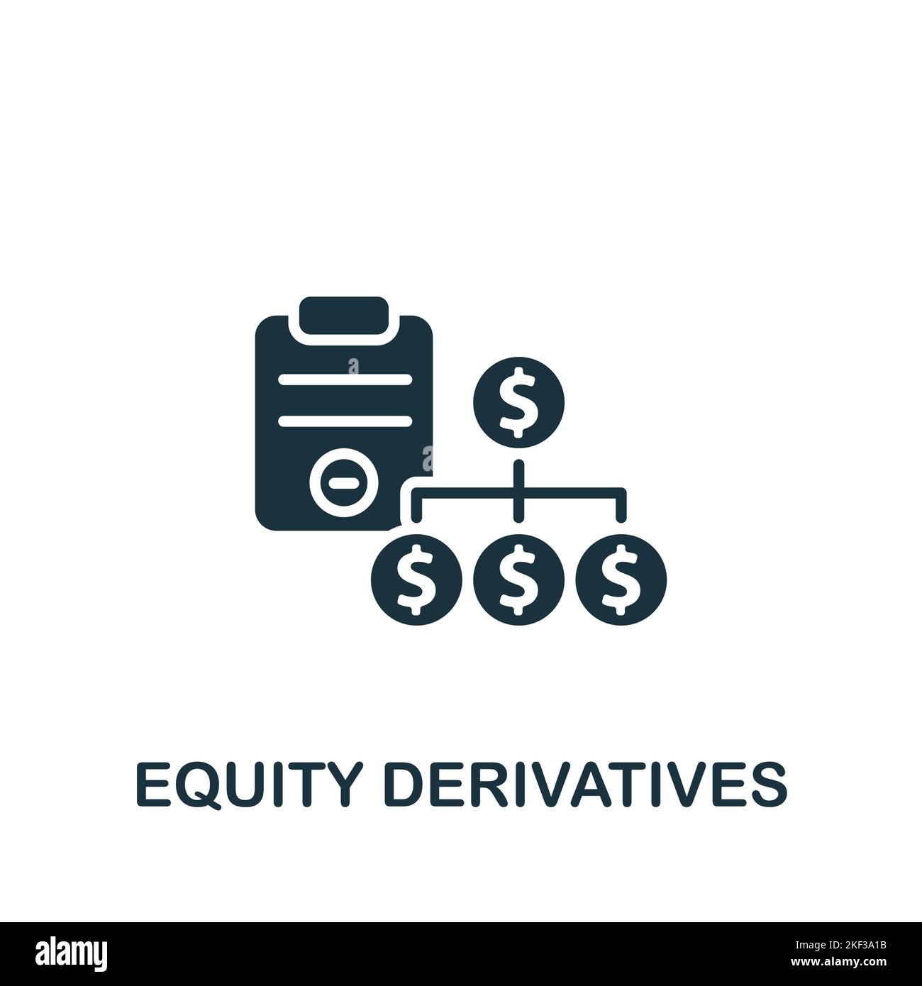 Equity Derivatives icon. Monochrome simple Policy icon for templates ...