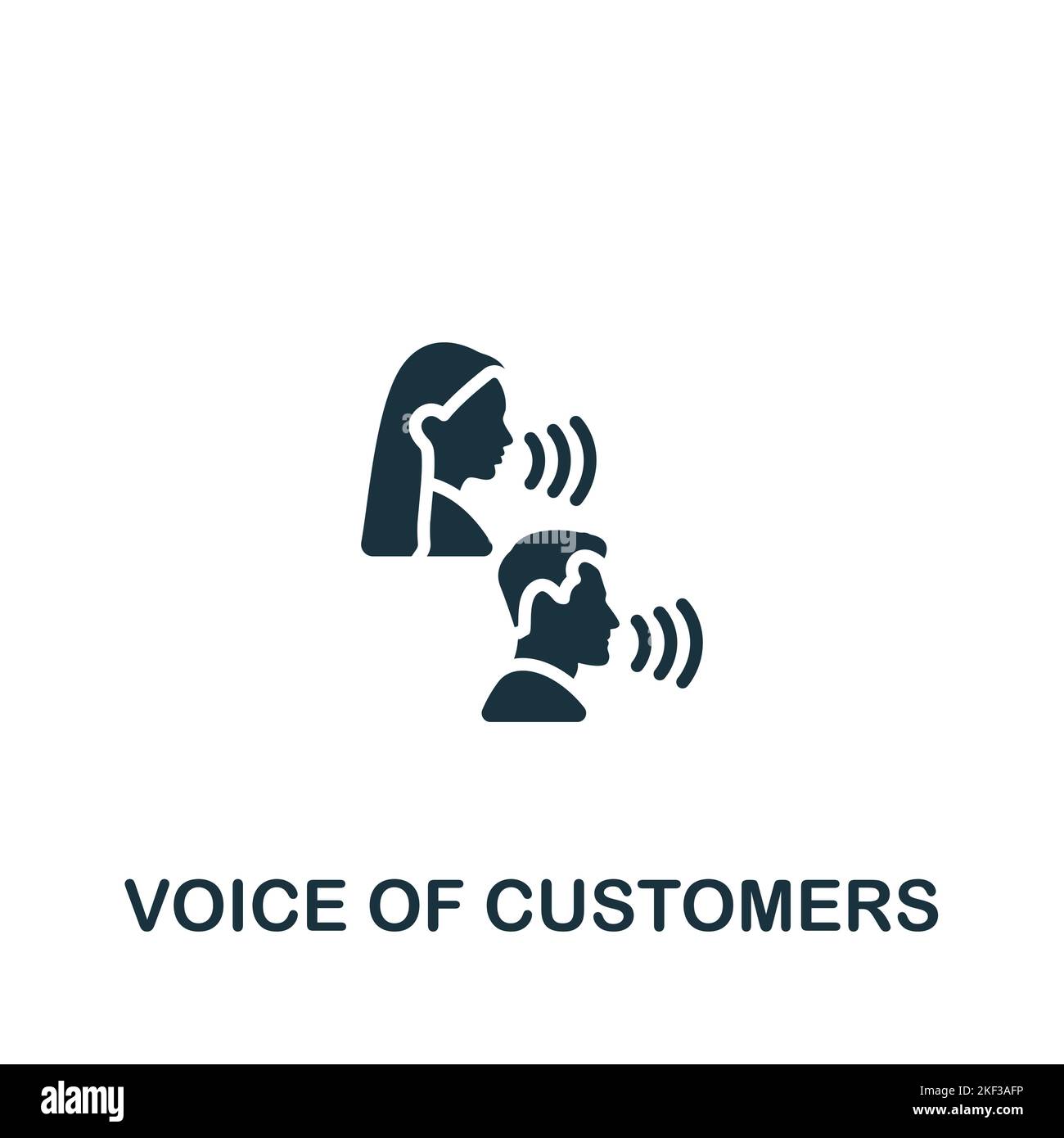 Voice Of Customers icon. Monochrome simple Product Management icon for ...