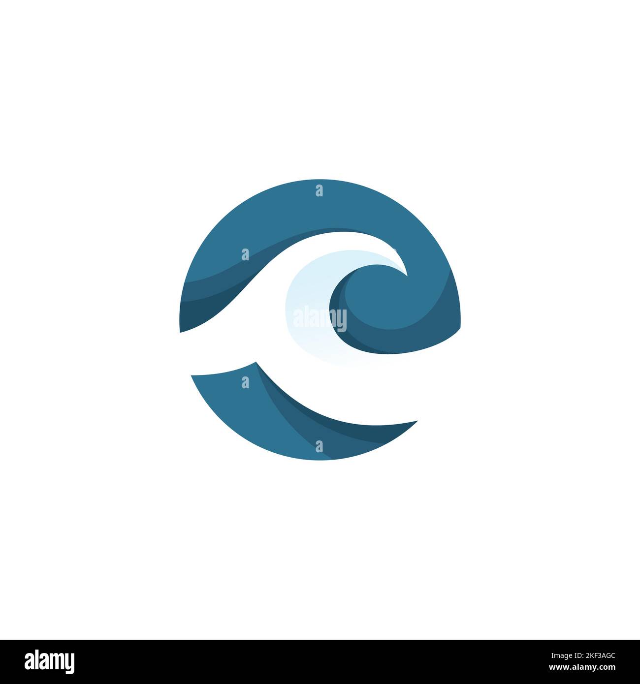 Abstract wave logo hi-res stock photography and images - Alamy
