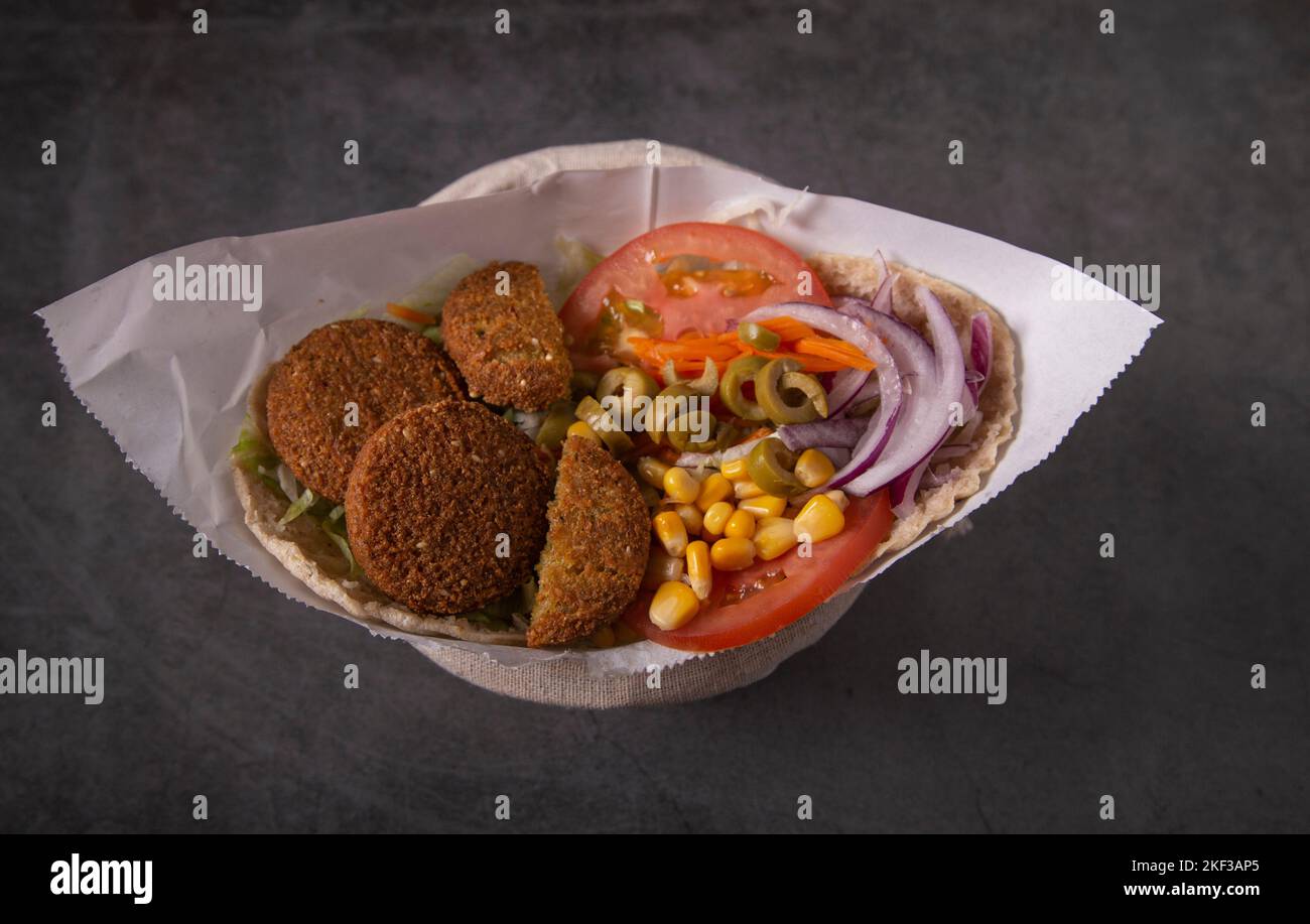 Close up view falafel hi-res stock photography and images - Alamy