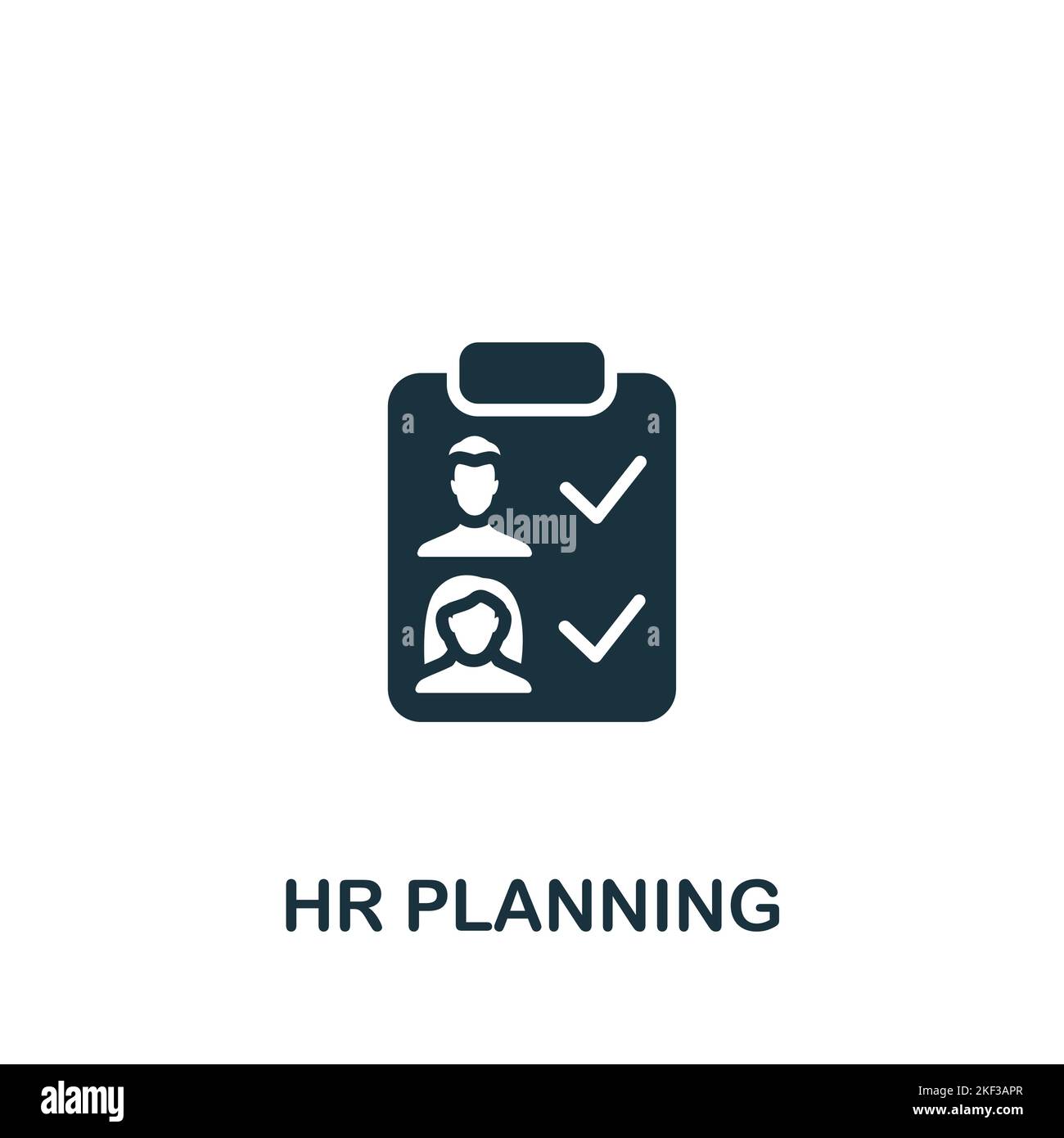 Hr Planning icon. Monochrome simple Project Management icon for ...