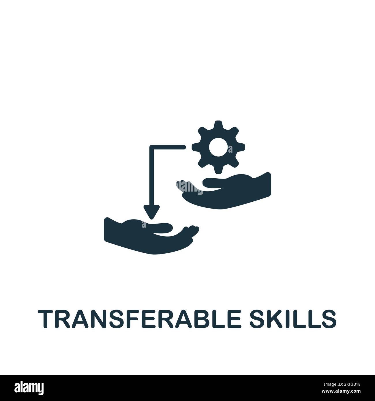 Transferable Skills icon. Monochrome simple Project Management icon for ...