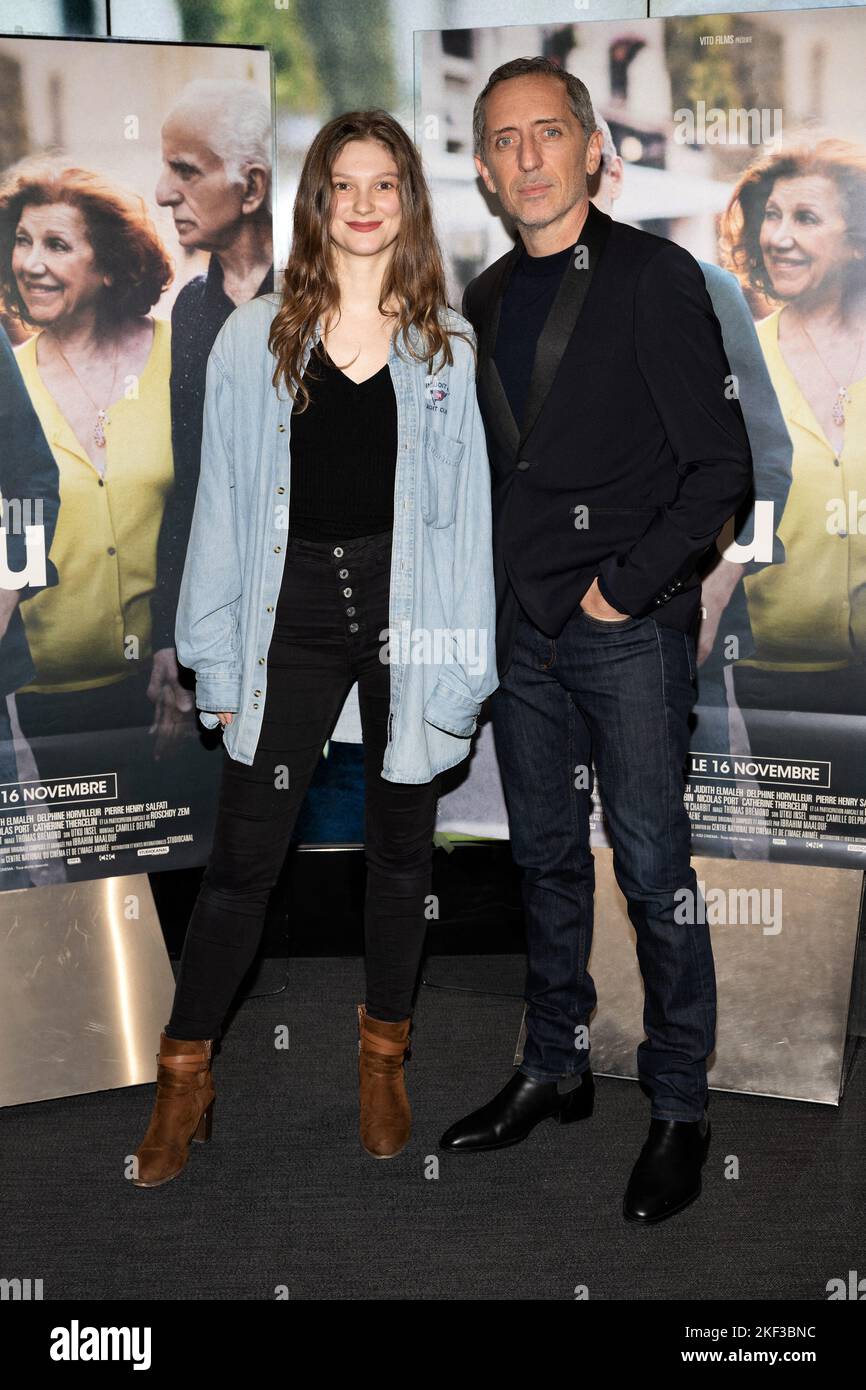 Olivia Jubin and Gad Elmaleh attend the Reste Un Peu premiere at UGC ... Olivia Jubin and Gad Elmaleh attend the Reste Un Peu premiere at UGC ...