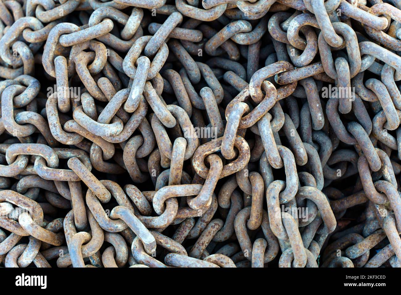 Old iron chain background. Rusty grunge anchor steel chain with texture ...