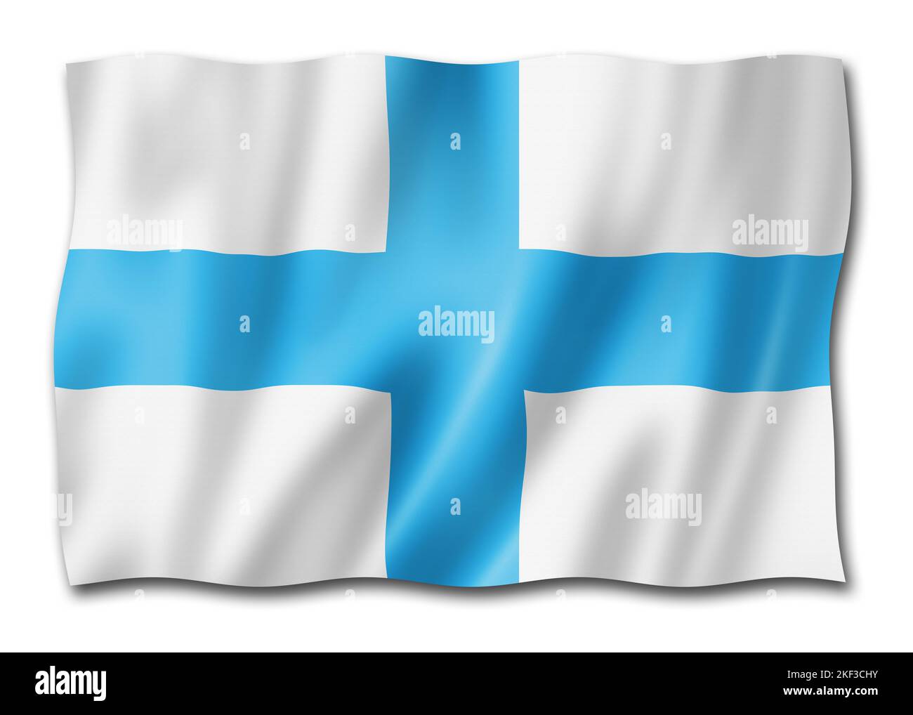 Marseille City flag, France waving banner collection. 3D illustration ...