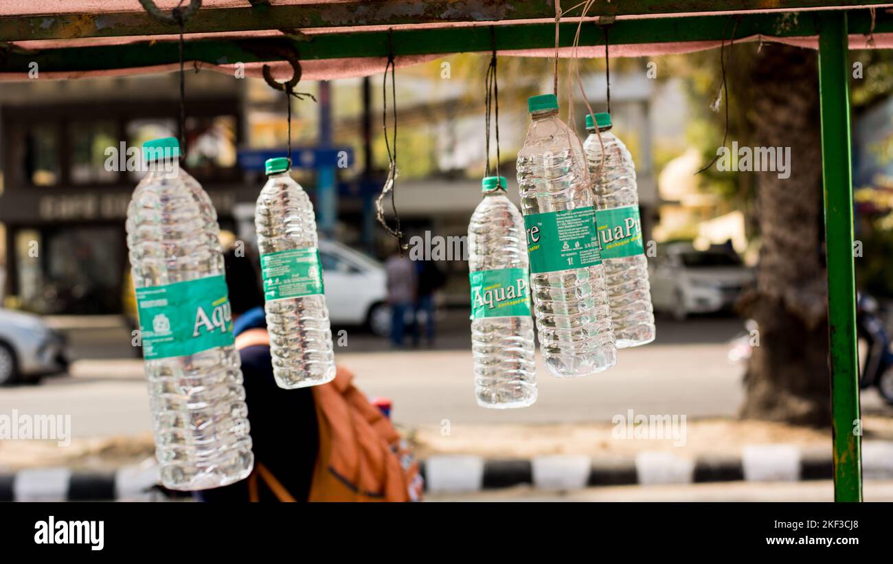 Freezing motion of water dropping from tap Stock Photo - Alamy
