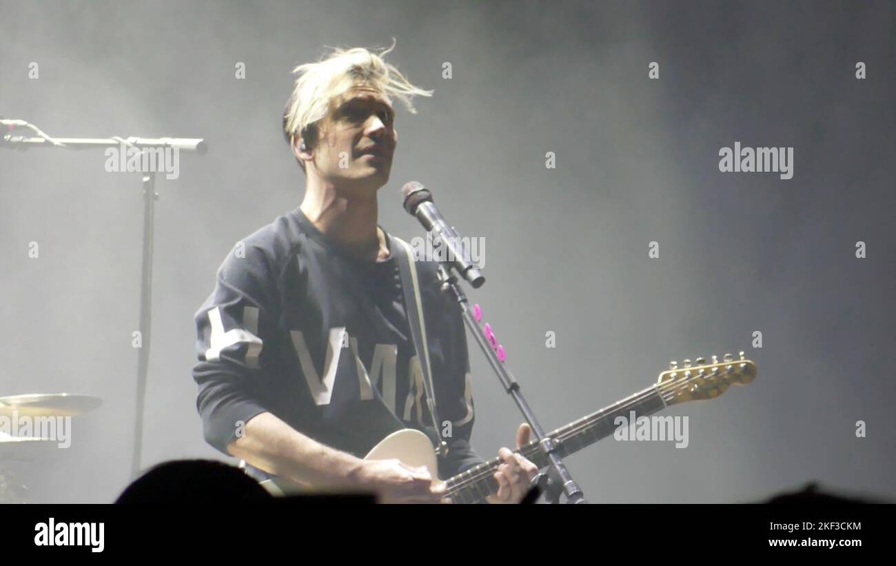 Los Angeles, California, USA 11th November 2022 Singer Josh Katz of Badflower performs in ...