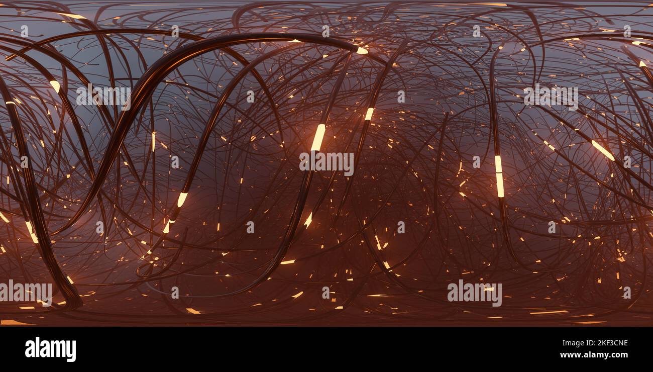 360 degree full panorama environment map of abstract futuristic ...