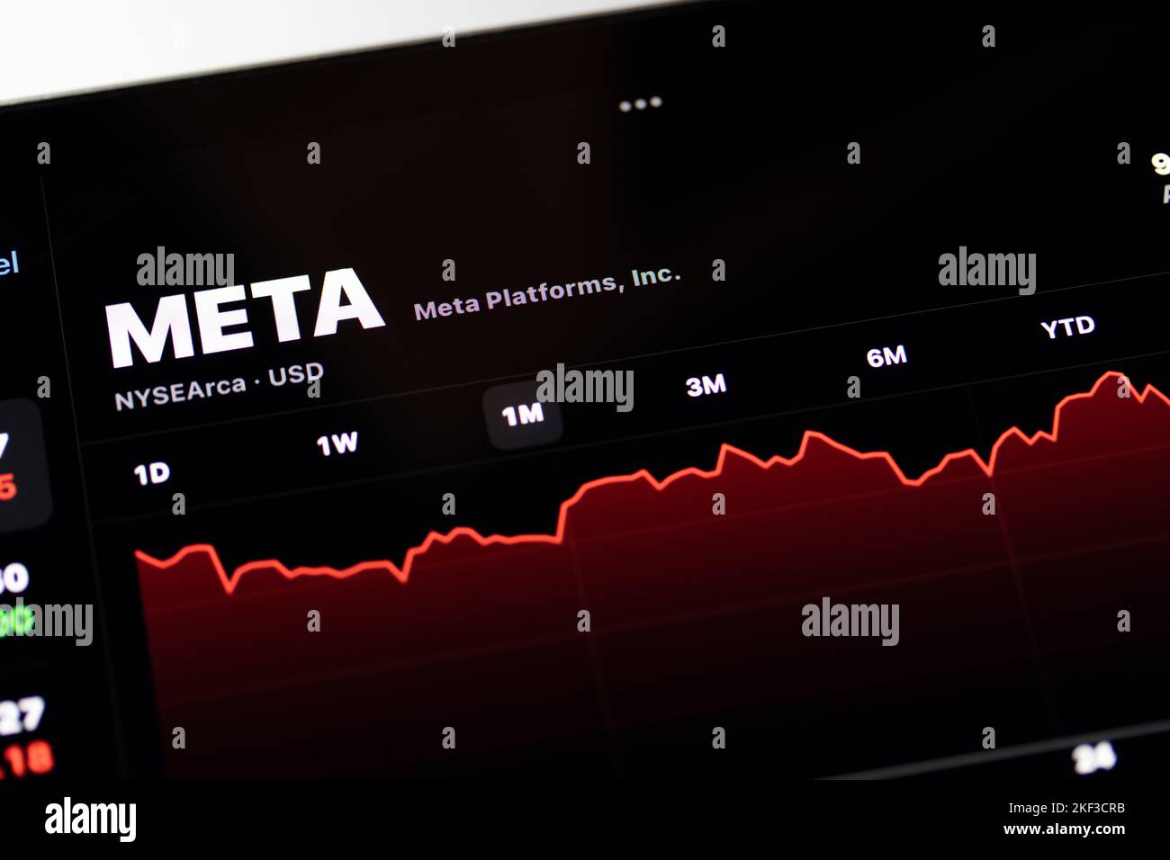 Viewing charts and graphs on screen hi-res stock photography and images ...