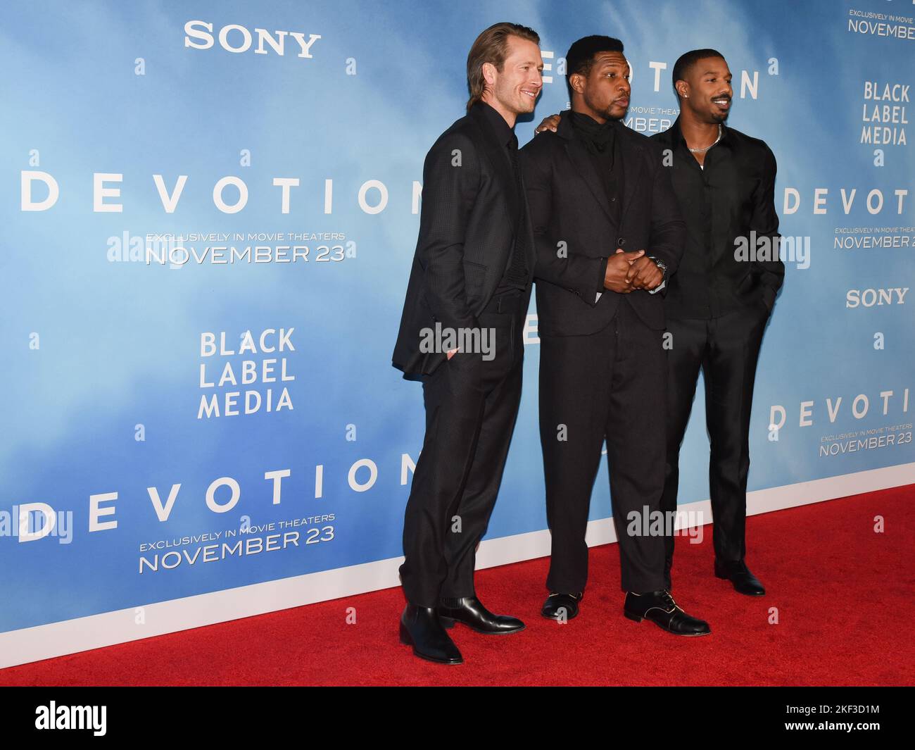 November 15, 2022, Los Angeles, California, USA: Glen Powell, Jonathan ...