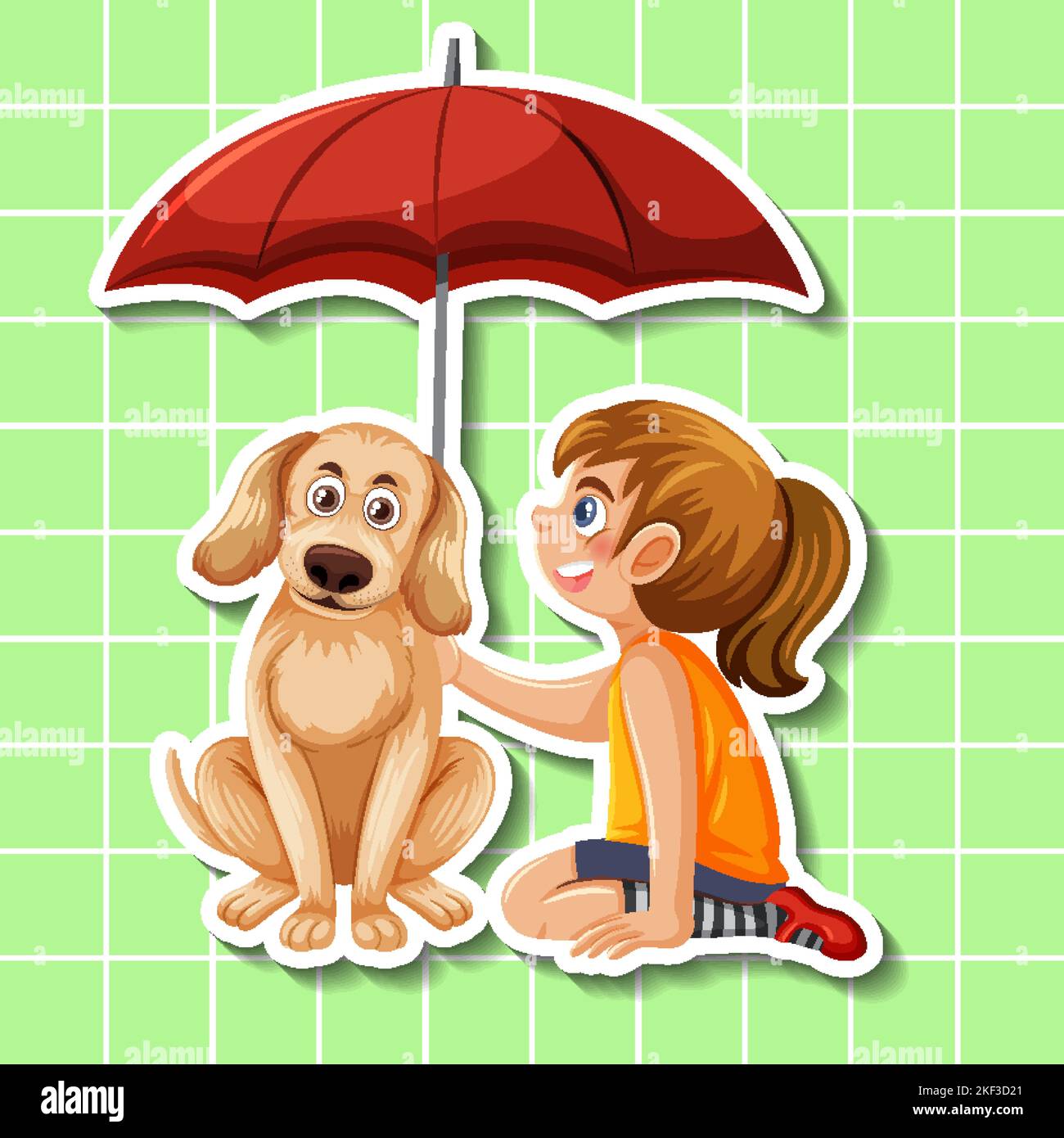 Woman holding dogs Stock Vector Images - Alamy