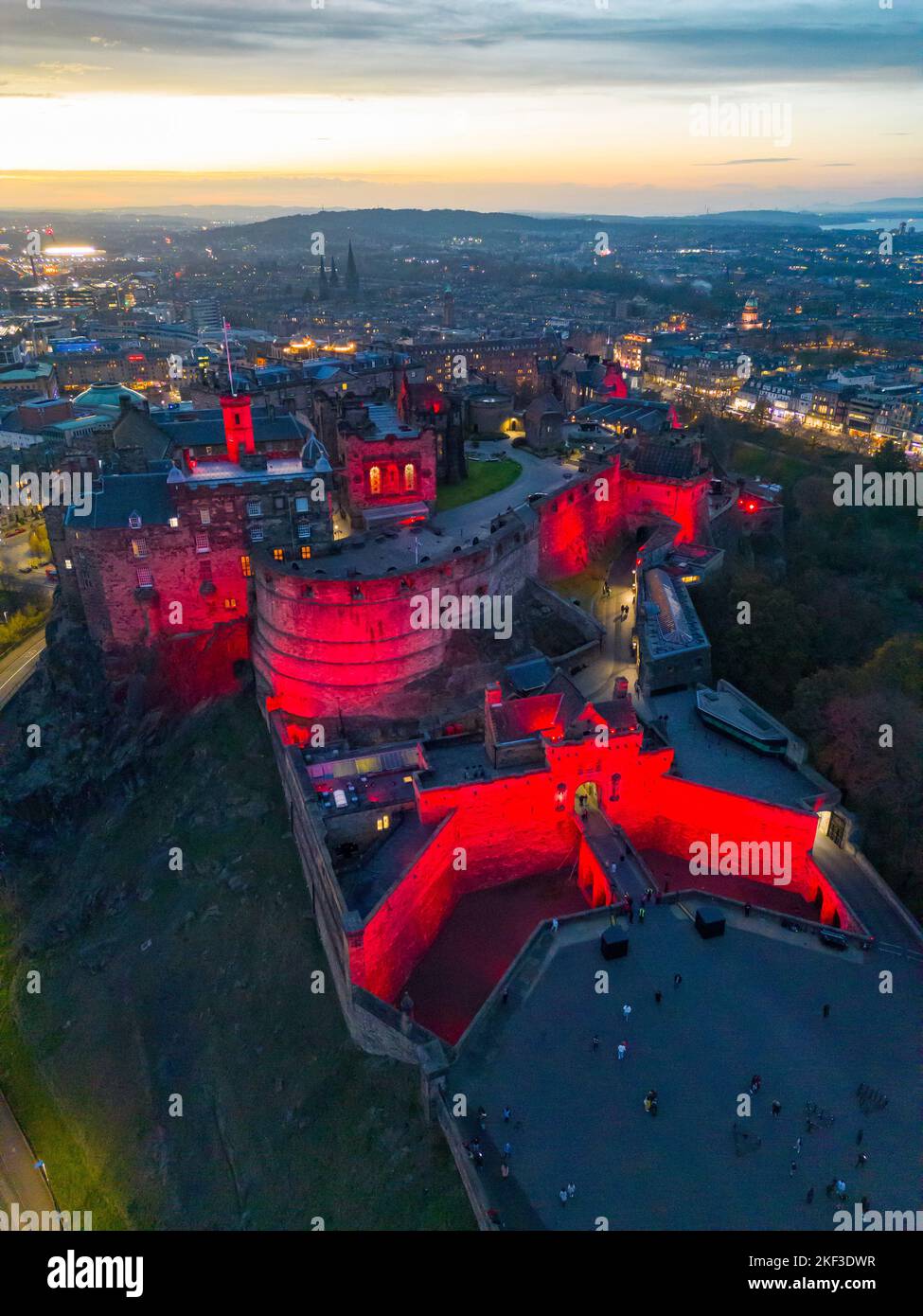 Edinburgh, Scotland, UK. 13th November 2022. An aerial view of ...