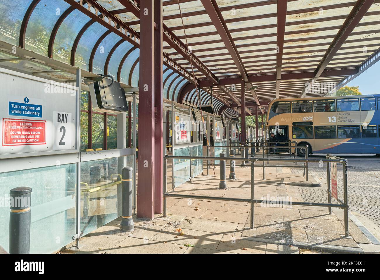 Bus and coach station, Drummer street, Cambridge, England Stock Photo ...