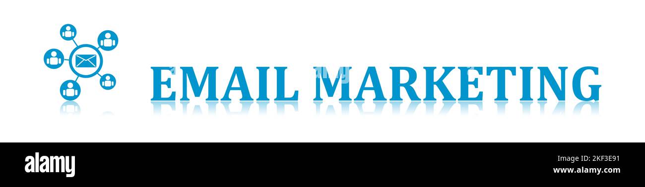 Illustration of an email marketing concept Stock Photo - Alamy