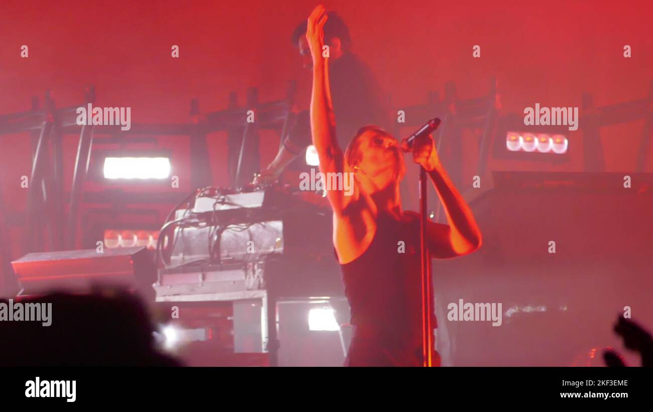 Los Angeles, California, USA 11th November 2022 Singer Aaron Bruno and ...