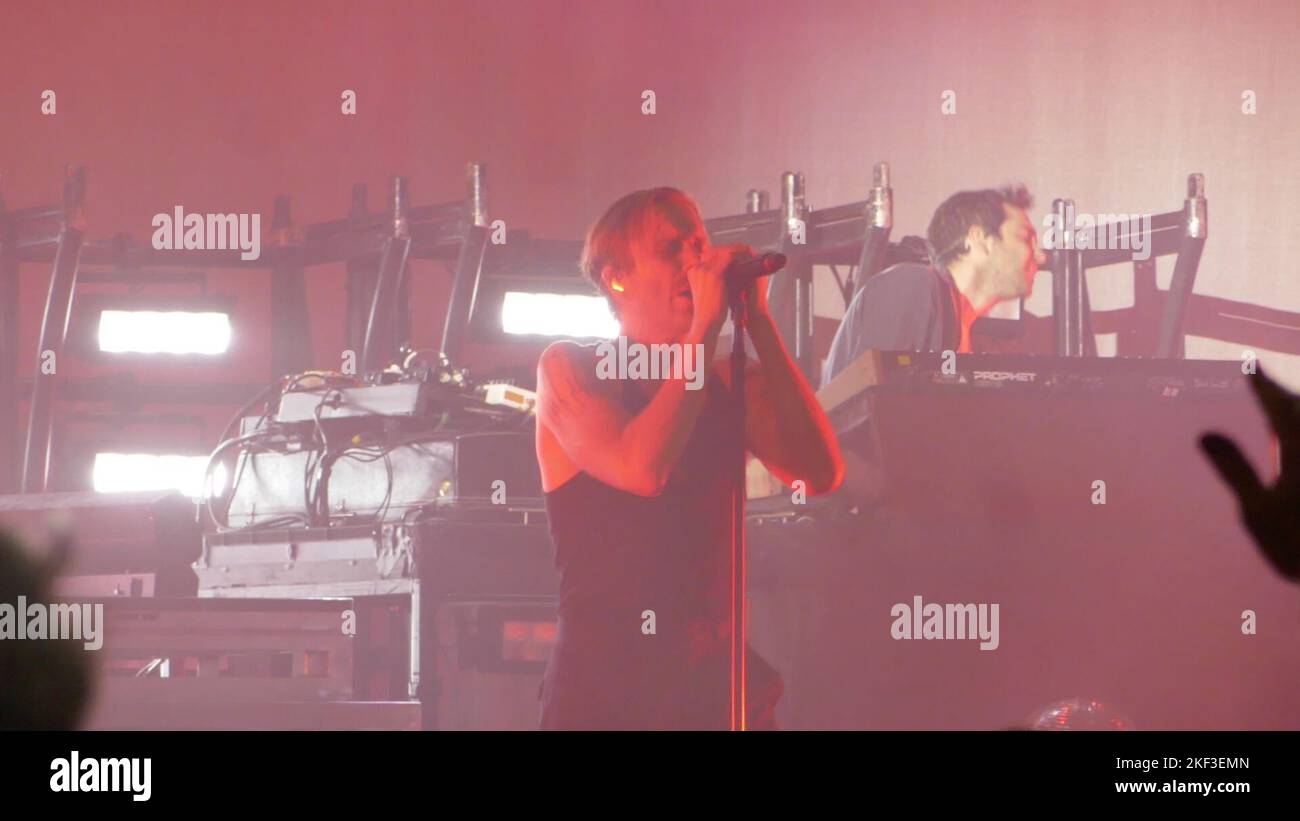 Los Angeles, California, USA 11th November 2022 Singer Aaron Bruno and ...