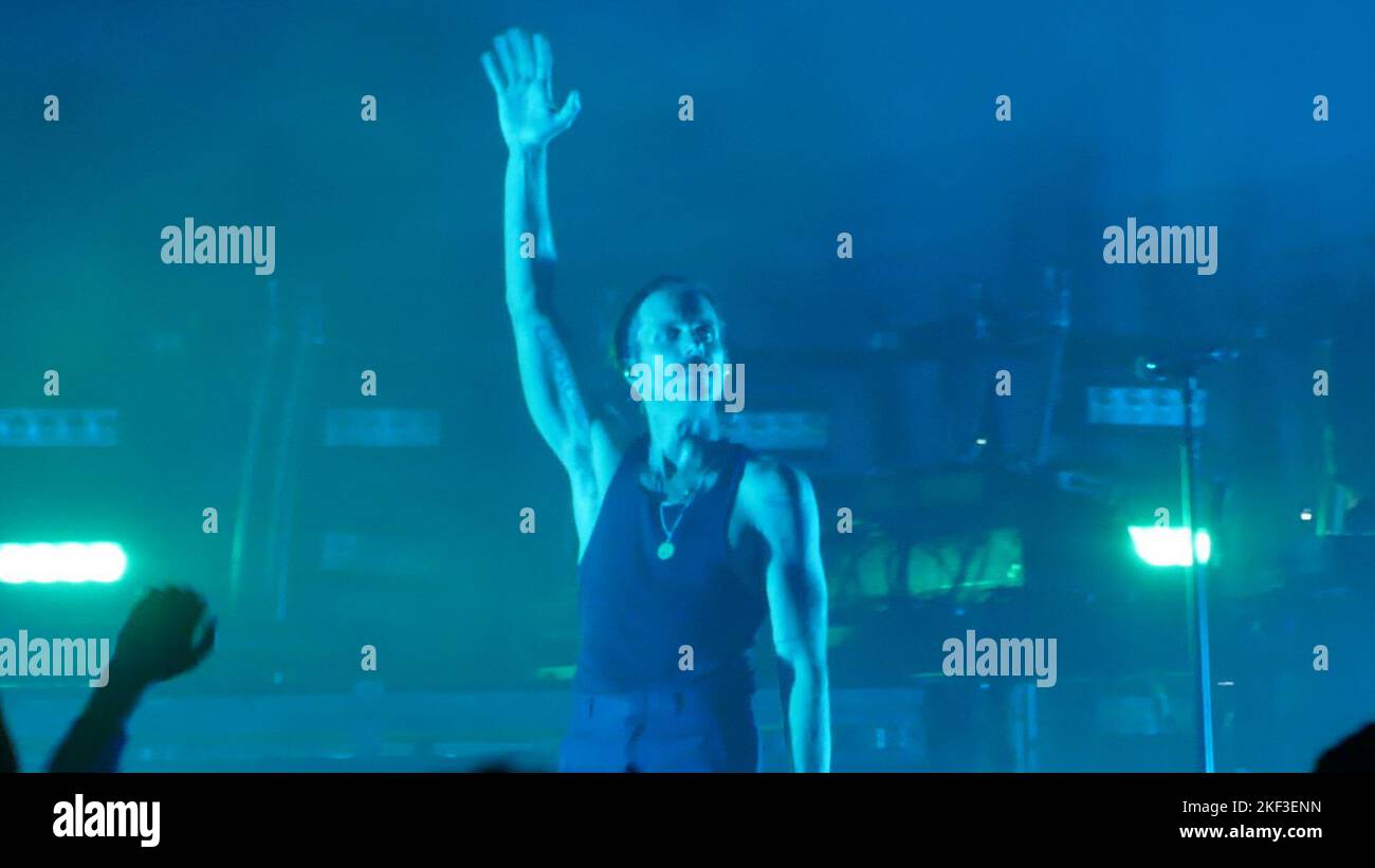 Los Angeles, California, USA 11th November 2022 Singer Aaron Bruno and ...