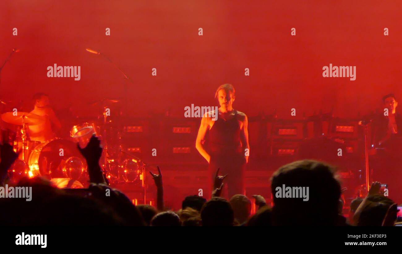 Los Angeles, California, USA 11th November 2022 Singer Aaron Bruno and ...