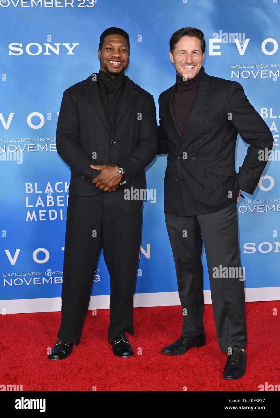 Los Angeles, USA. 15th Nov, 2022. Jonathan Majors & Sam Jaeger at the ...