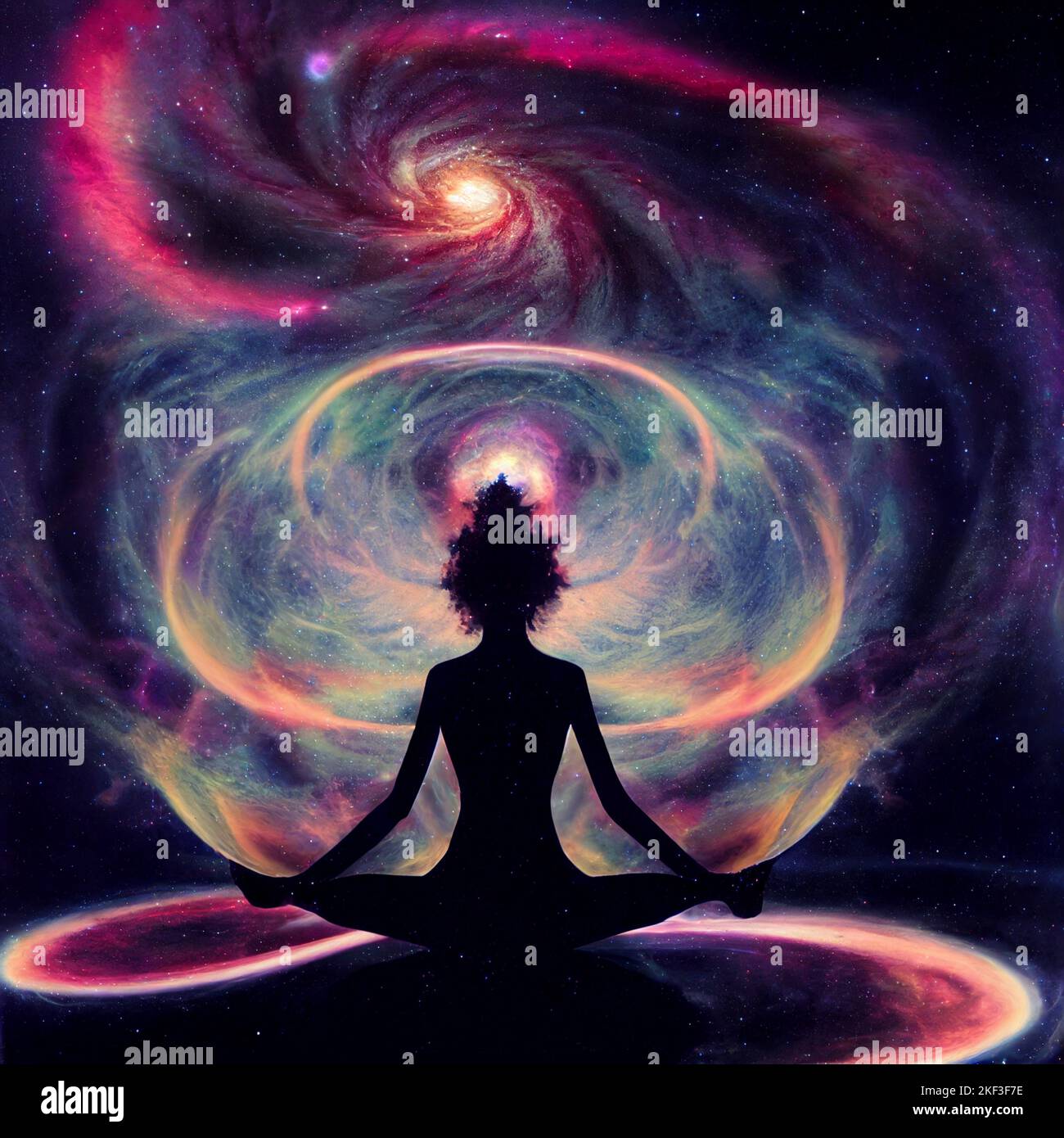 Tree Spirit Meditation, ecology reflection, human and tree intertwined ...