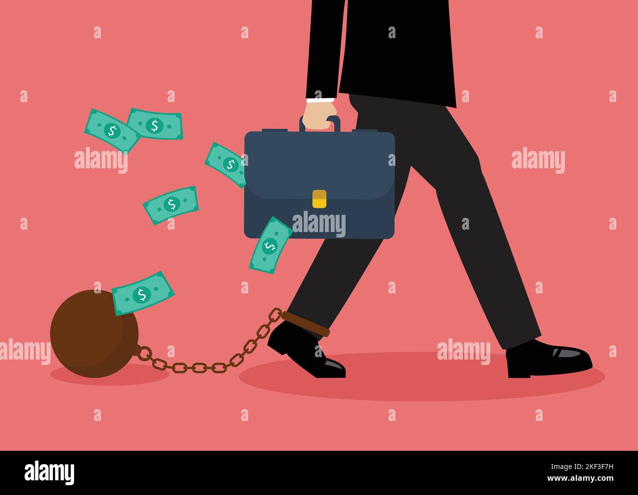 Money chained up Stock Vector Images - Alamy
