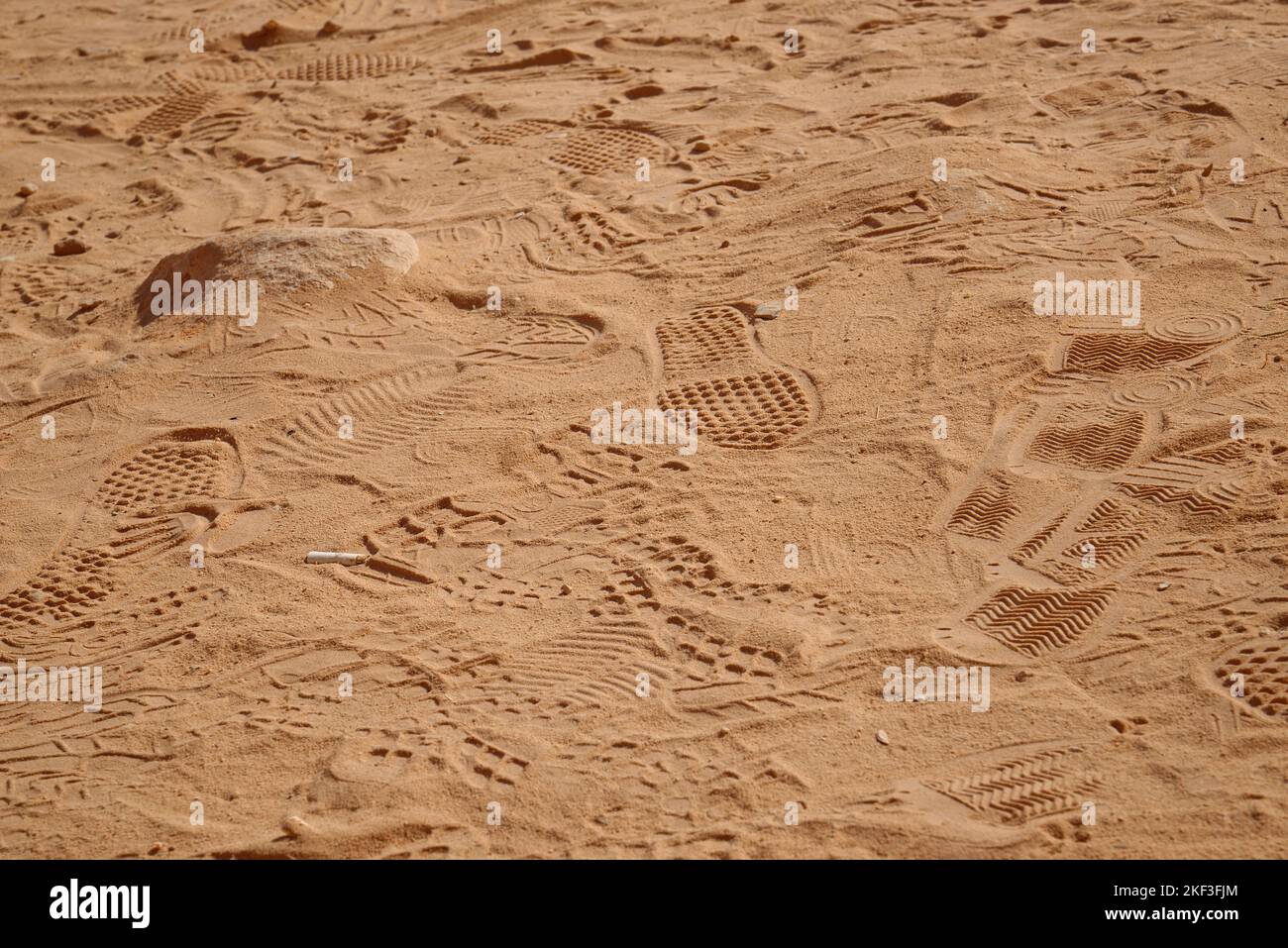 Footprints in sand red hi-res stock photography and images - Alamy
