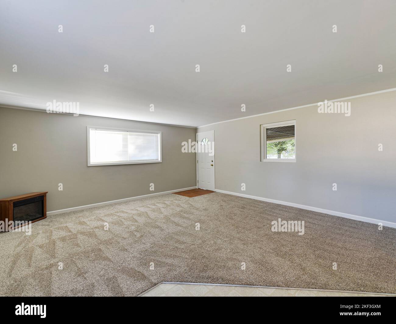 Modern residential empty living room interior Stock Photo - Alamy