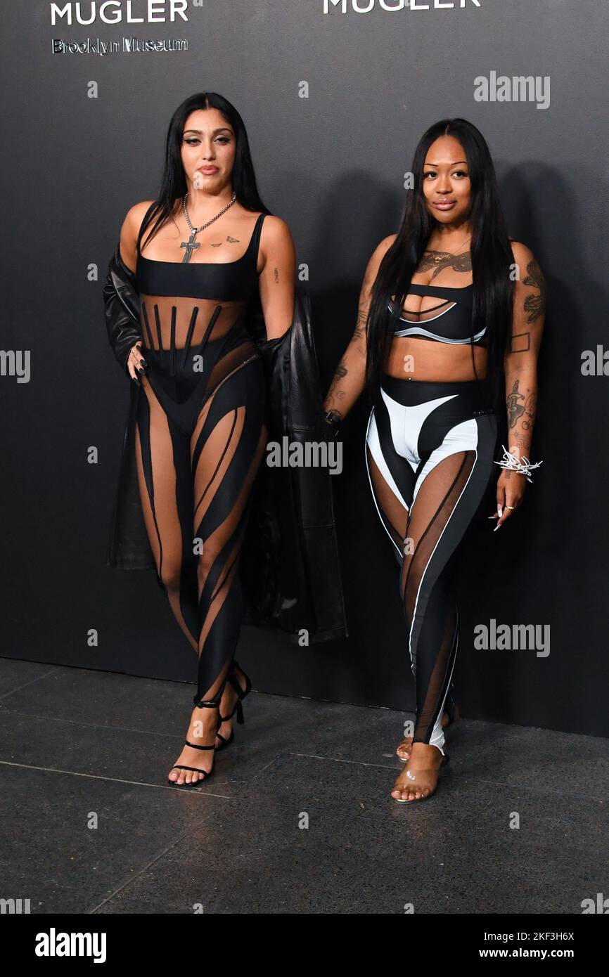 New York, USA. 15th Nov, 2022. Lourdes Leon and guest walking the red carpet at the Mugler ...