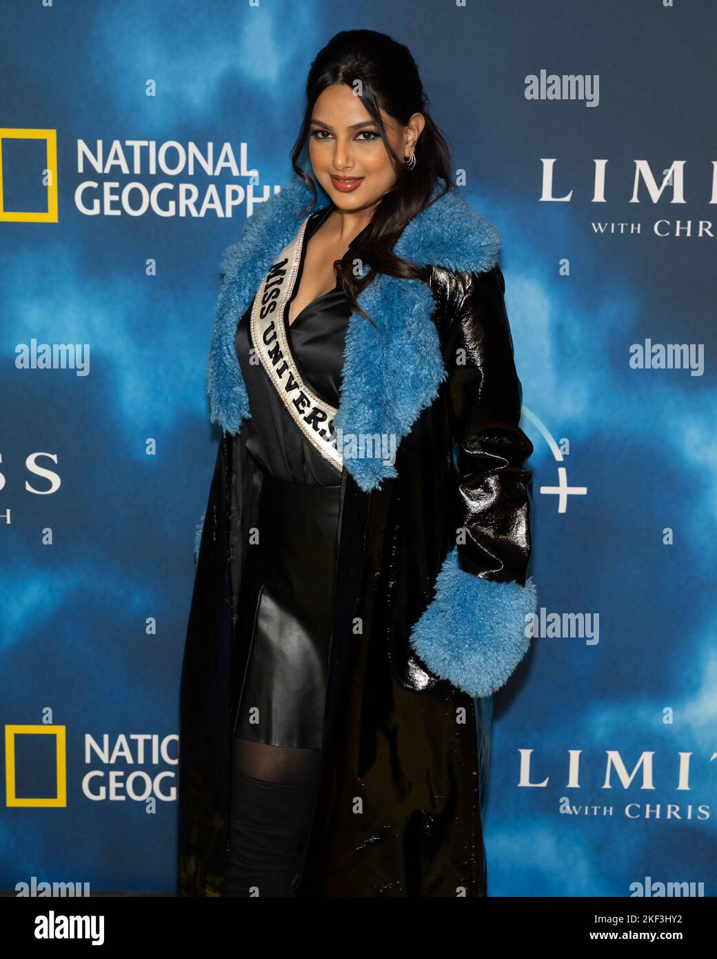 Harnaaz Kaur Sandhu arrives on the red carpet for the premiere of ...