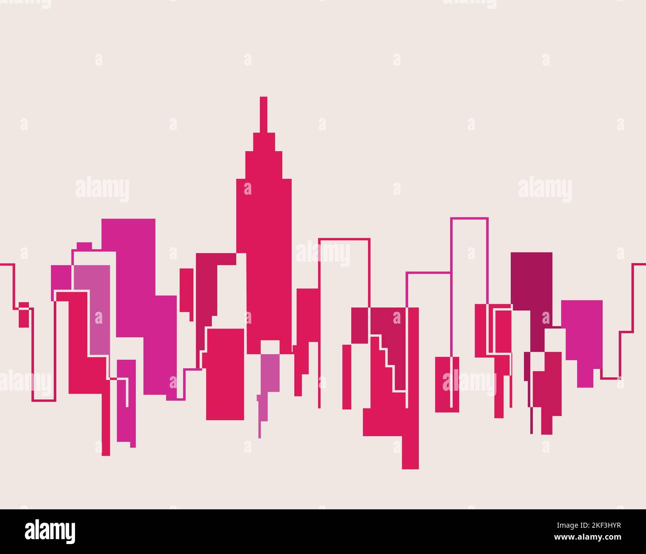 Silhouette Of The Cityscape Vector Illustration Background Stock Vector Image And Art Alamy