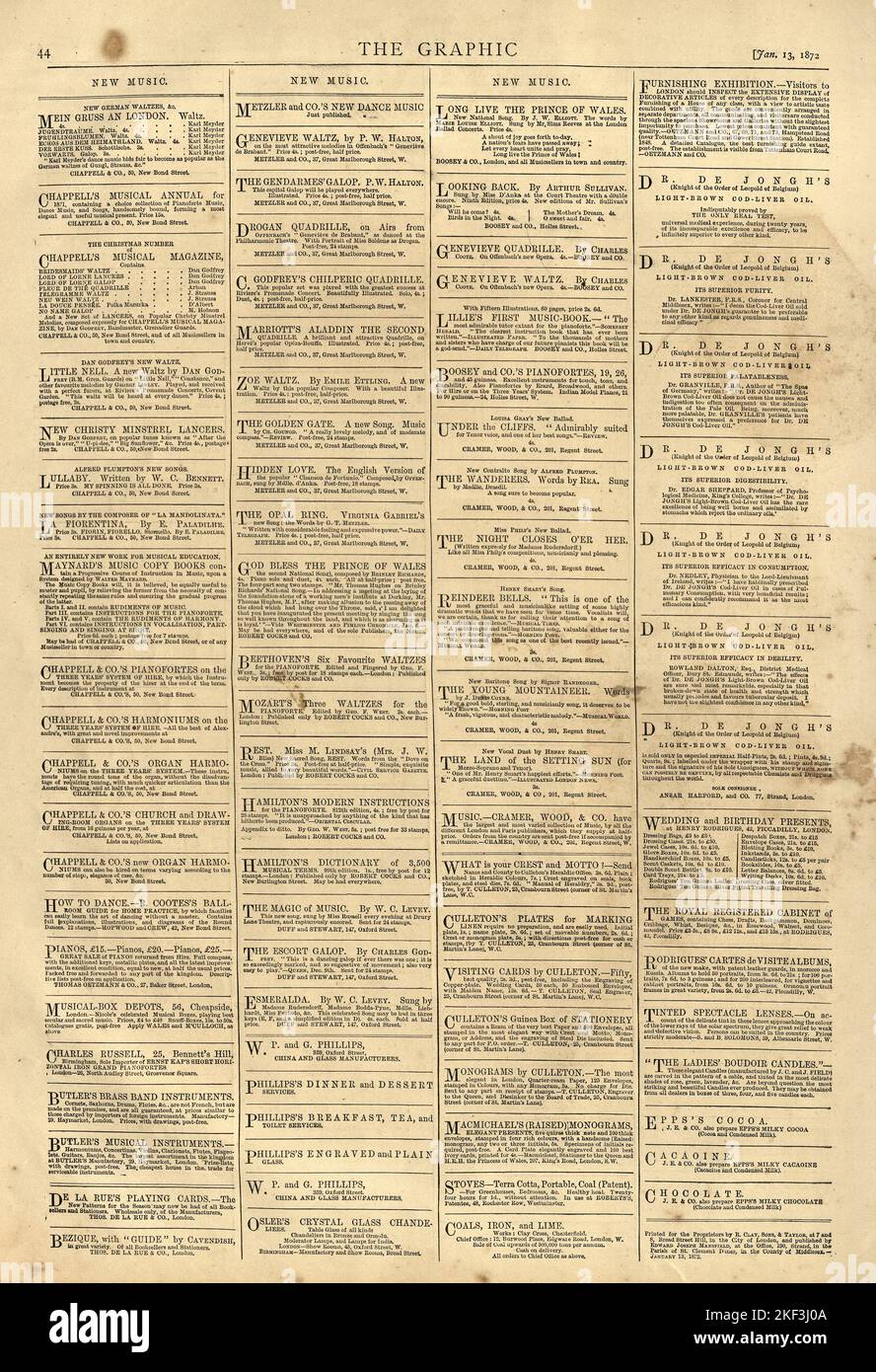 Vintage old Victorian newpaper page, notices, adverts, 1870s, 19th ...