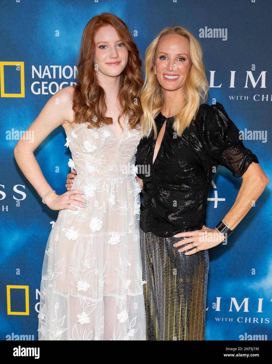 Tilly Streeter and Tanya Streeter arrive on the red carpet for the premiere of 'Limitless with ...