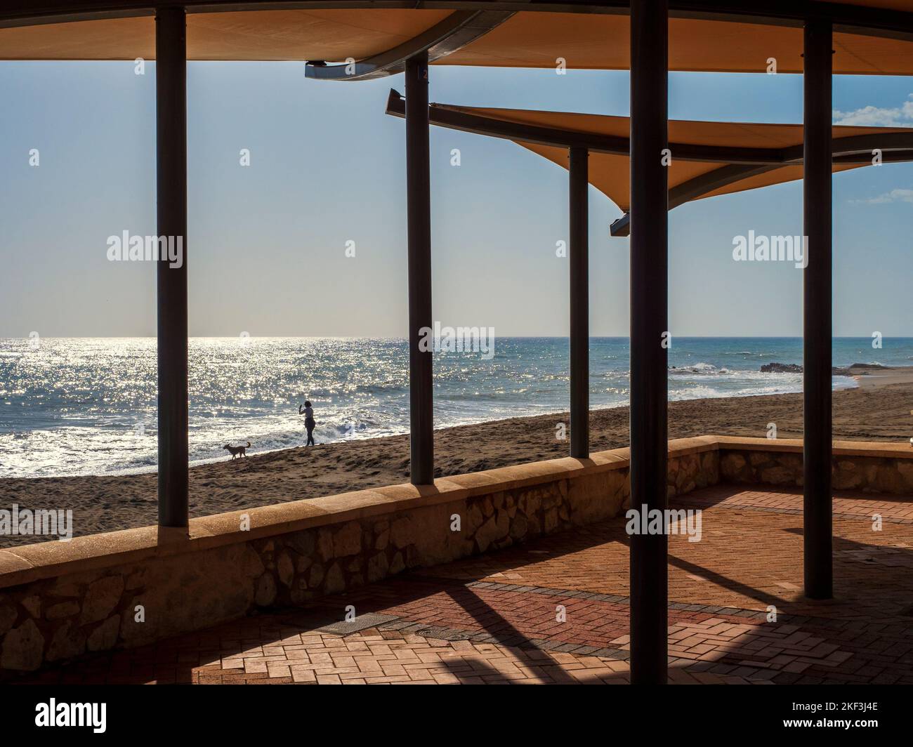 Tourist on the beach in Marbella enjoying the sun and the sea Stock ...