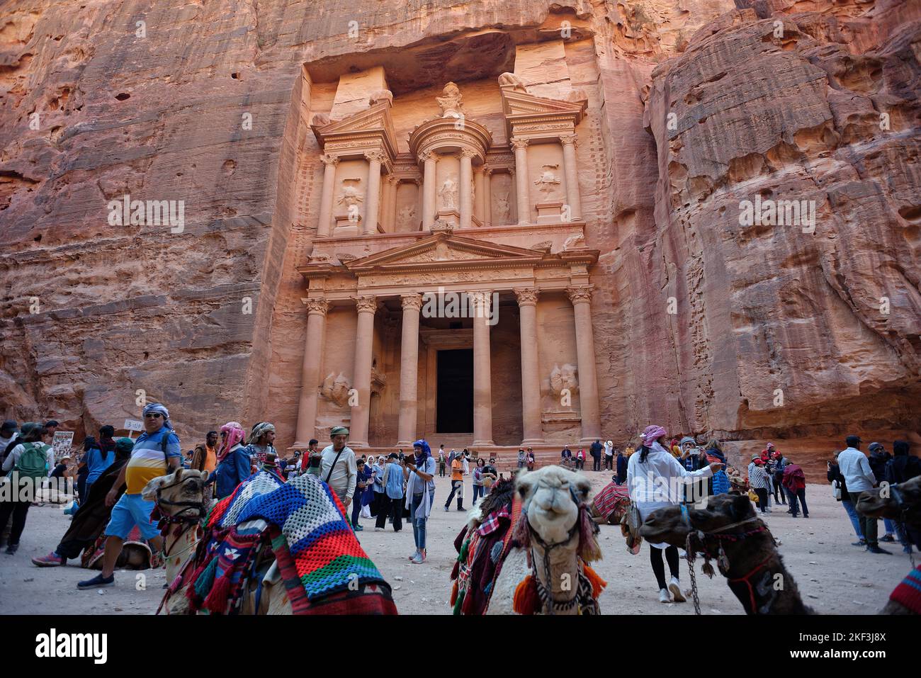 World Heritage site of the ancient city of Petra in Jordan Stock Photo ...