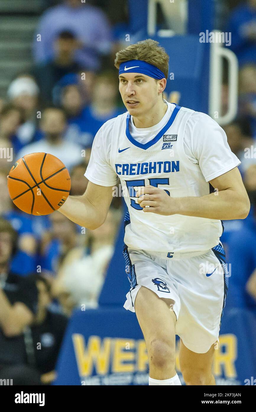 Omaha, NE U.S. 14th Nov, 2022. Creighton Bluejays guard Baylor ...