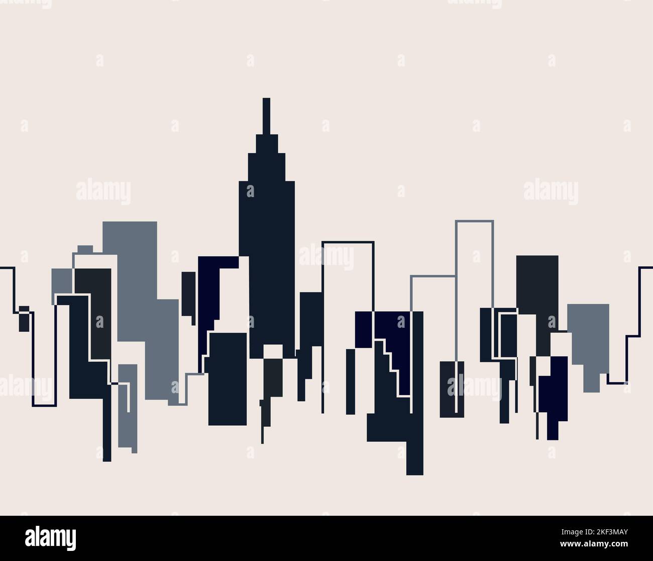 Silhouette of the cityscape vector illustration background Stock Vector ...